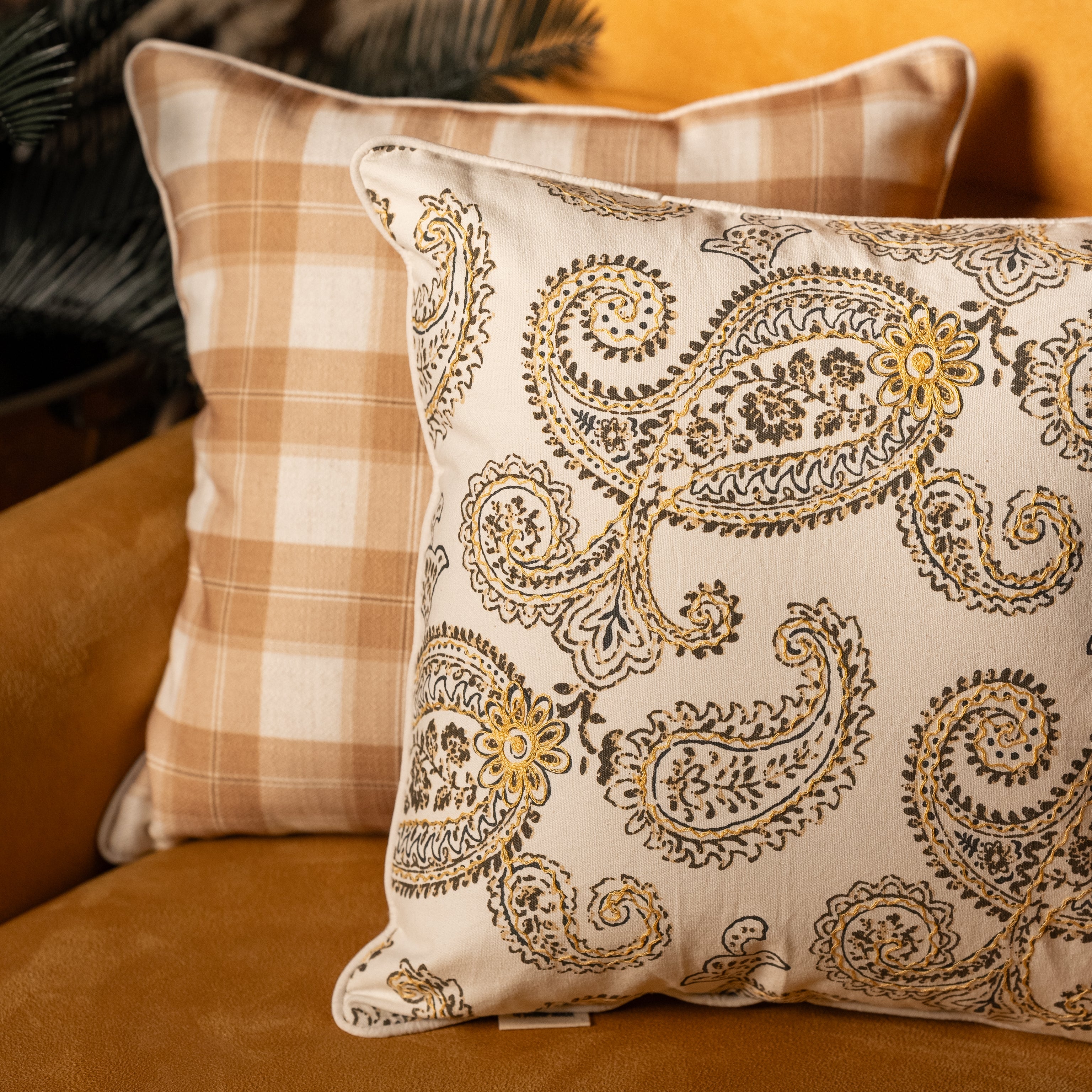 Elevate Your Space | Luxury Embroidered Cushion Covers Combo | Shop Now ...
